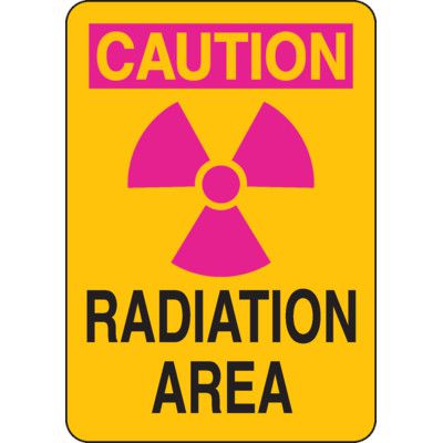 Caution Radiation Area Sign | Emedco
