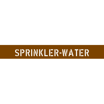 Pipe Stencils - Sprinkler-Water|Seton Canada | Seton.ca