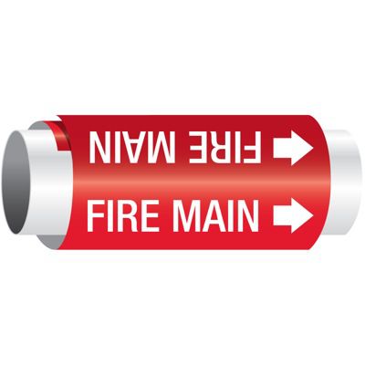 Snap-Around Fire Protection Markers-Fire Main | Seton Canada | Seton.ca