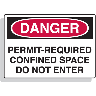 Permit Required Confined Space Sign | Seton Canada | Seton.ca