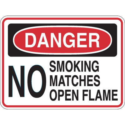 Danger No Matches Sign | Seton