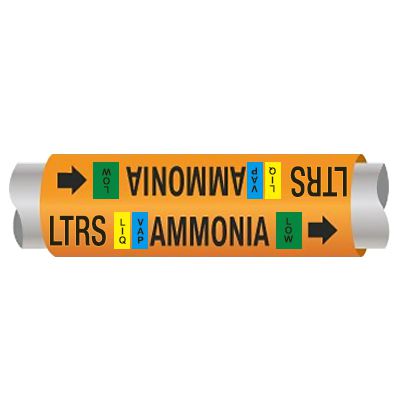 High-Performance Ammonia Pipe Markers-Low Temp Recirc Suction | Seton ...