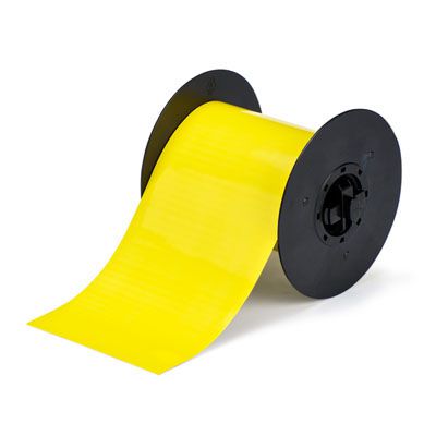 B30 Series Label: Magnetic, Yellow, 4.25 in W x 25 ft L | Emedco