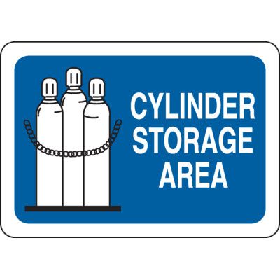 Cylinder Storage area Safety Sign | Emedco