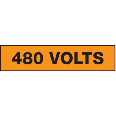 Electrical Marking Labels - 220 Volts | Emedco