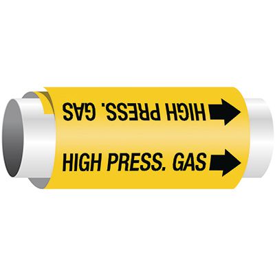 Snap-Around Pipe Markers - High Pressure Gas | Seton Canada | Seton.ca
