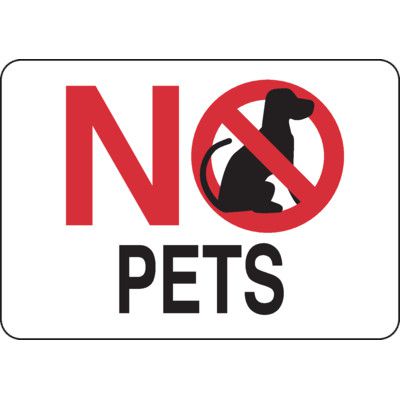 No Pets Restriction Sign | Emedco
