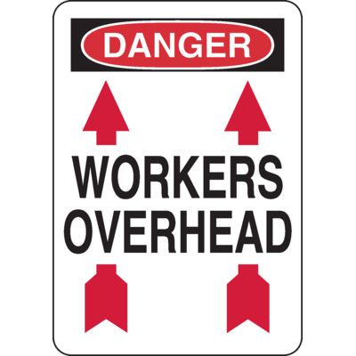Danger Workers Overhead Construction Signs | Emedco