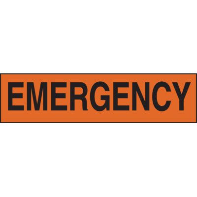 Emergency - Self-Adhesive Electrical Markers | Seton