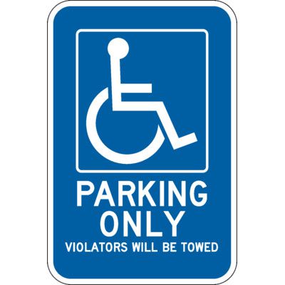 Standard Handicap Parking Signs | Emedco