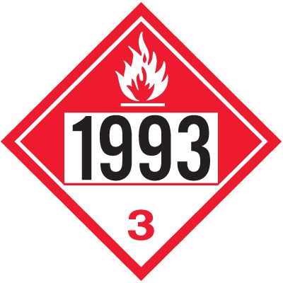 1993 Combustable Liquid, N.O.S. - DOT Placards | Seton
