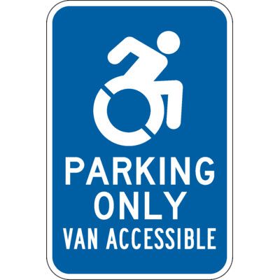 Handicapped Parking Only Sign - Wheelchair Accessible | Seton