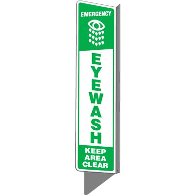 Two-Way Emergency Eyewash Area Sign | Emedco