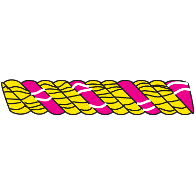 Yellow and Magenta Barricade Ropes | Emedco