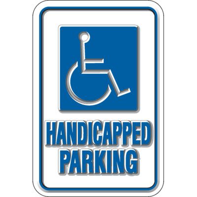 3D Handicapped Parking Sign | ADA Compliant | Seton