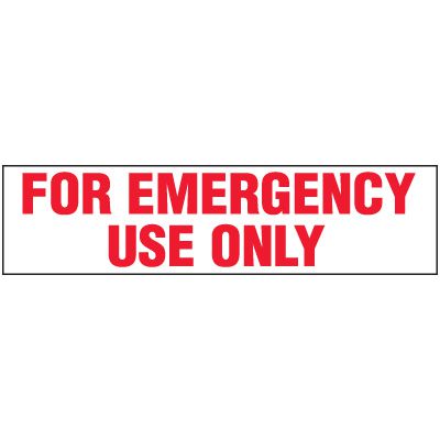 For Emergency Use Only Label | Emedco