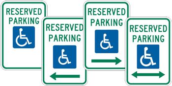 Handicap Parking Signs - ADA & Federal Compliant (MUTCD) | Emedco