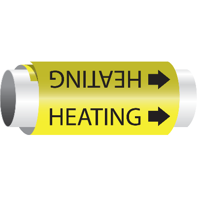 Snap-Around Pipe Markers - Heating | Seton Canada | Seton.ca
