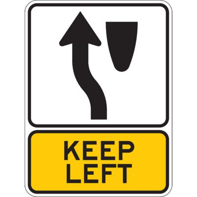 Traffic Pattern Sign - Keep Left, Directional Signs | Seton
