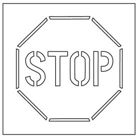 Plastic Graphic Stencils - Stop|Seton Canada | Seton.ca