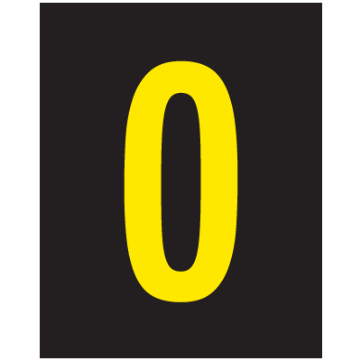 High Visibility Reflective Letters And Numbers, Number & Letter Labels ...