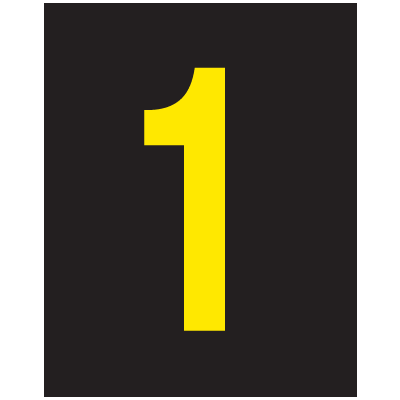 High Visibility Reflective Letters And Numbers | Seton