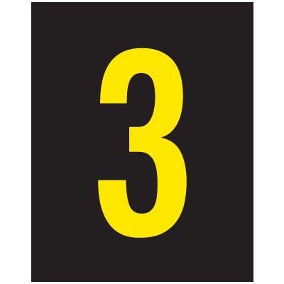 High Visibility Reflective Letters And Numbers | Seton