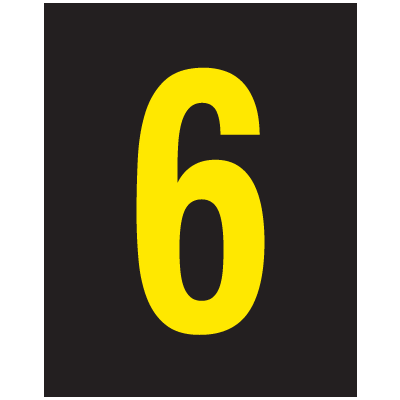 High Visibility Reflective Letters And Numbers | Seton