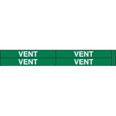 Seton Code™ Economy Self-Adhesive Pipe Markers - Vent | Seton