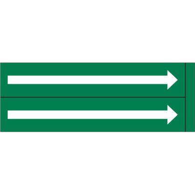 Seton Code™ Economy Self-Adhesive Pipe Markers - Directional Arrows | Seton
