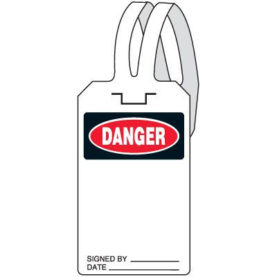 Danger Self-Fastening Tag | Emedco