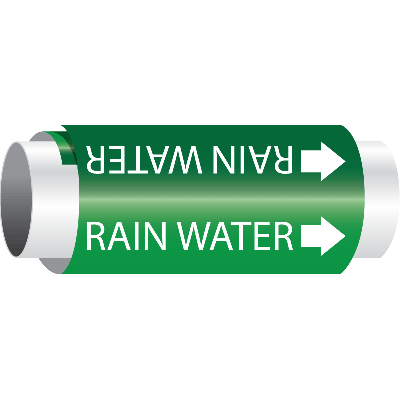 Snap-Around Pipe Markers - Rain Water | Seton Canada | Seton.ca
