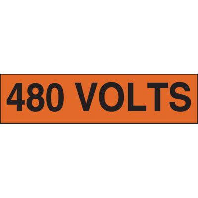 480 Volts - Self-Adhesive Electrical Markers | Seton