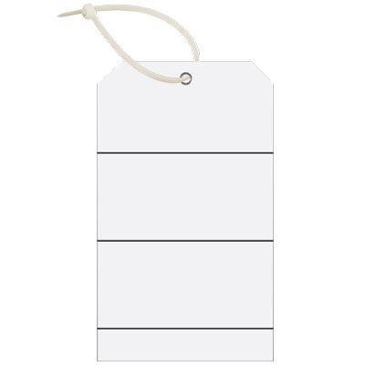Lined Rectangular DuroTags | Emedco
