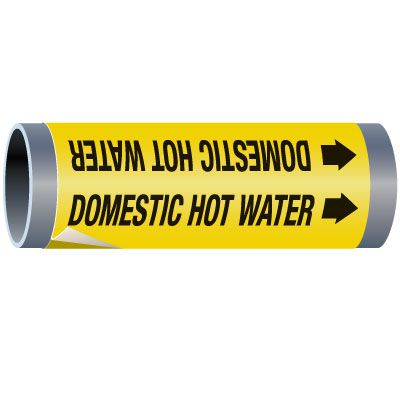Domestic Hot Water - Ultra-Mark High Performance Pipe Markers | Emedco
