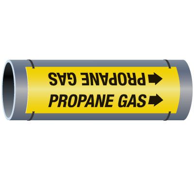Snap-Around High Performance Pipe Markers - Propane Gas | Seton.ca