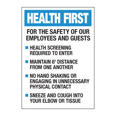 Employees & Guests Safety Decal | Seton