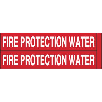 Seton Code™ Economy Self-Adhesive Pipe Markers - Fire Protection Water ...