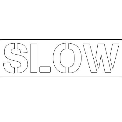 Plastic Word Stencils - Slow from Seton.com, Stock items ship TODAY ...