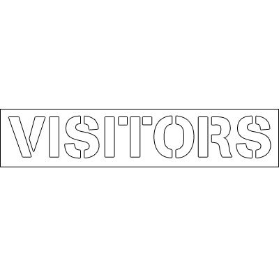 Plastic Word Stencils - Visitors | Seton