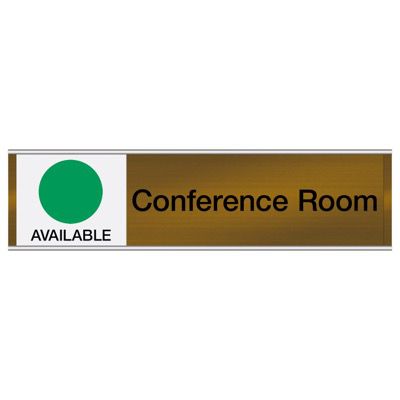 Conference Room-Available/In Use - Engraved Facility Sliders | Seton ...