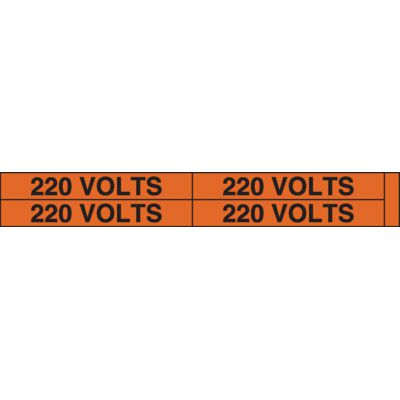 220 Volts - Self-Adhesive Electrical Markers | Seton