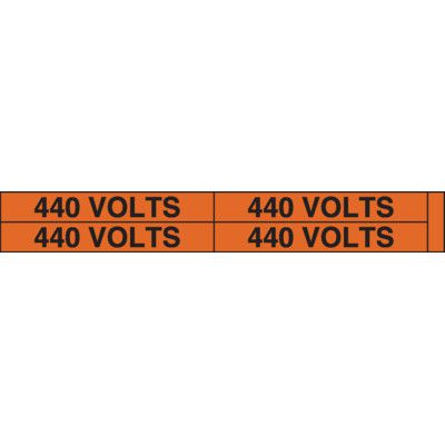 440 Volts - Self-Adhesive Electrical Markers|Seton Canada | Seton.ca