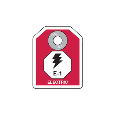 Energy Source ID Tags - Electric, Plastic Tags | Seton