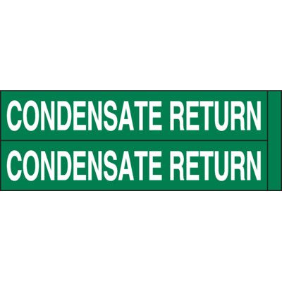 Seton Code™ Economy Self-Adhesive Pipe Markers - Condensate Return | Seton