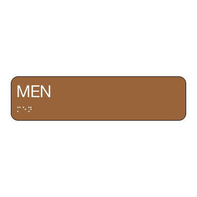 Men's Room Braille Restroom Sign | Seton