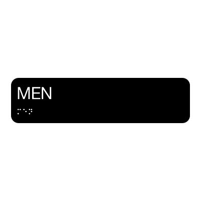 Men - Braille Restroom Signs|Seton Canada | Seton.ca