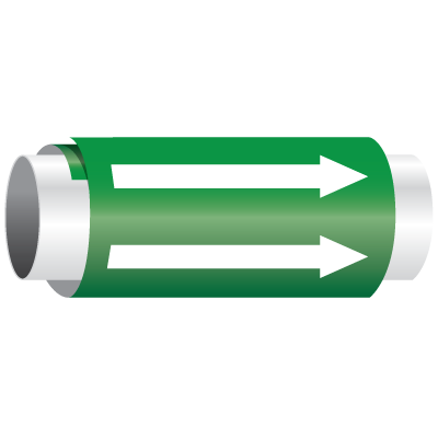 Directional Arrows - Setmark® Snap-Around Pipe Markers | Emedco