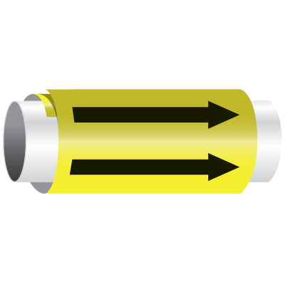 Setmark® Snap-Around Pipe Markers - Directional Arrows Only | Seton