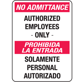 Authorized Personnel Only Signs | Seton